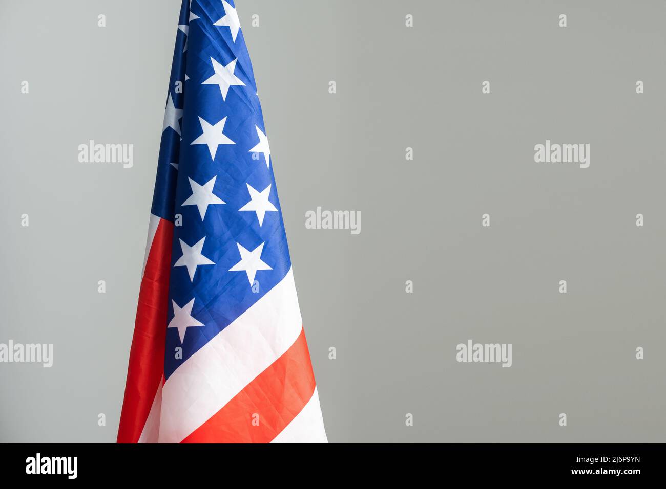 Presidents Day abstract wavy USA colors background with stars Stock ...