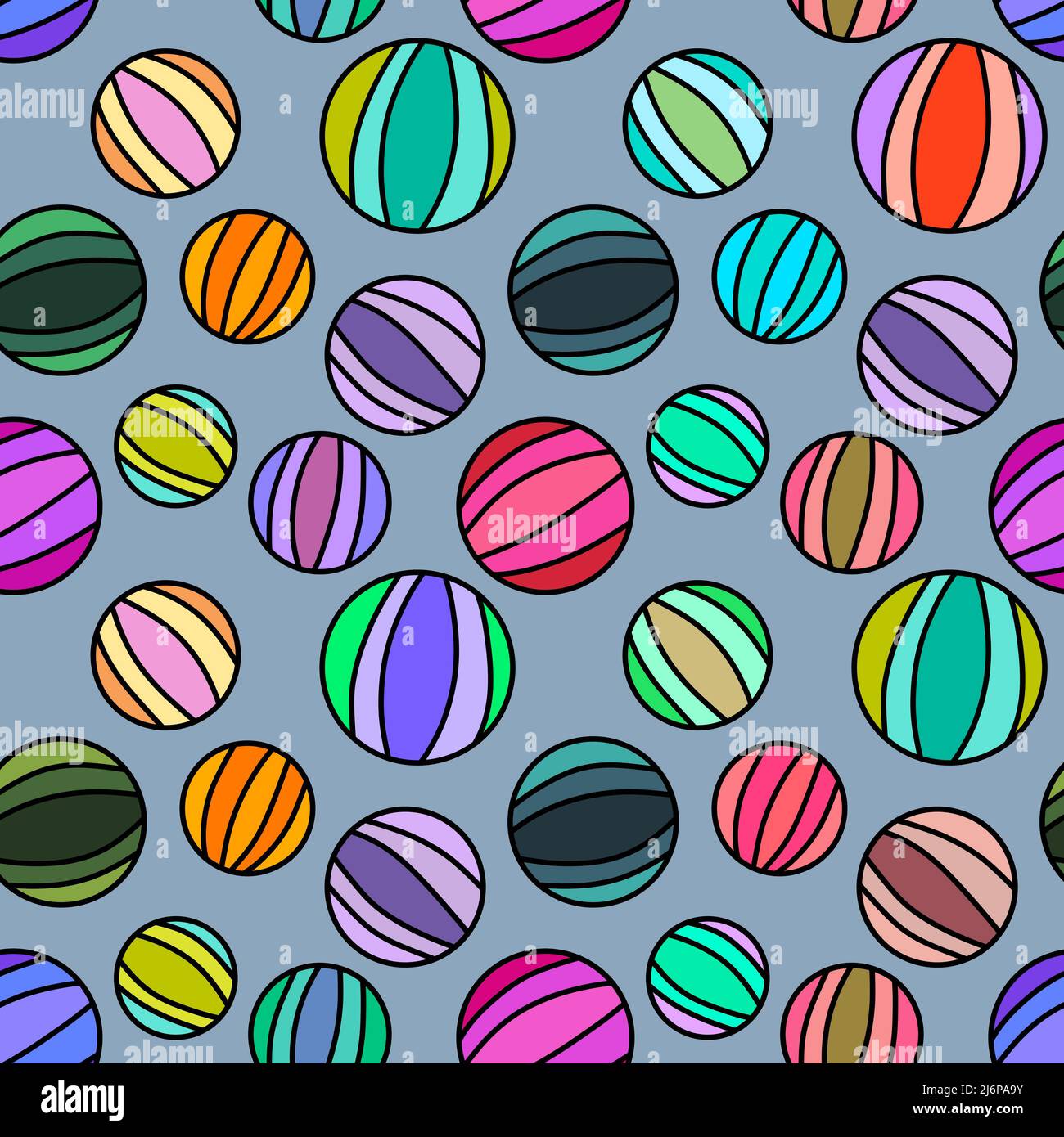 Kids seamless summer beach ball pattern for fabrics and packaging and ...