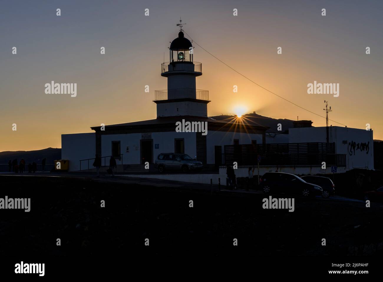 Sunset from the Cap de Creus lighthouse (Empordà, Girona, Costa Brava ...