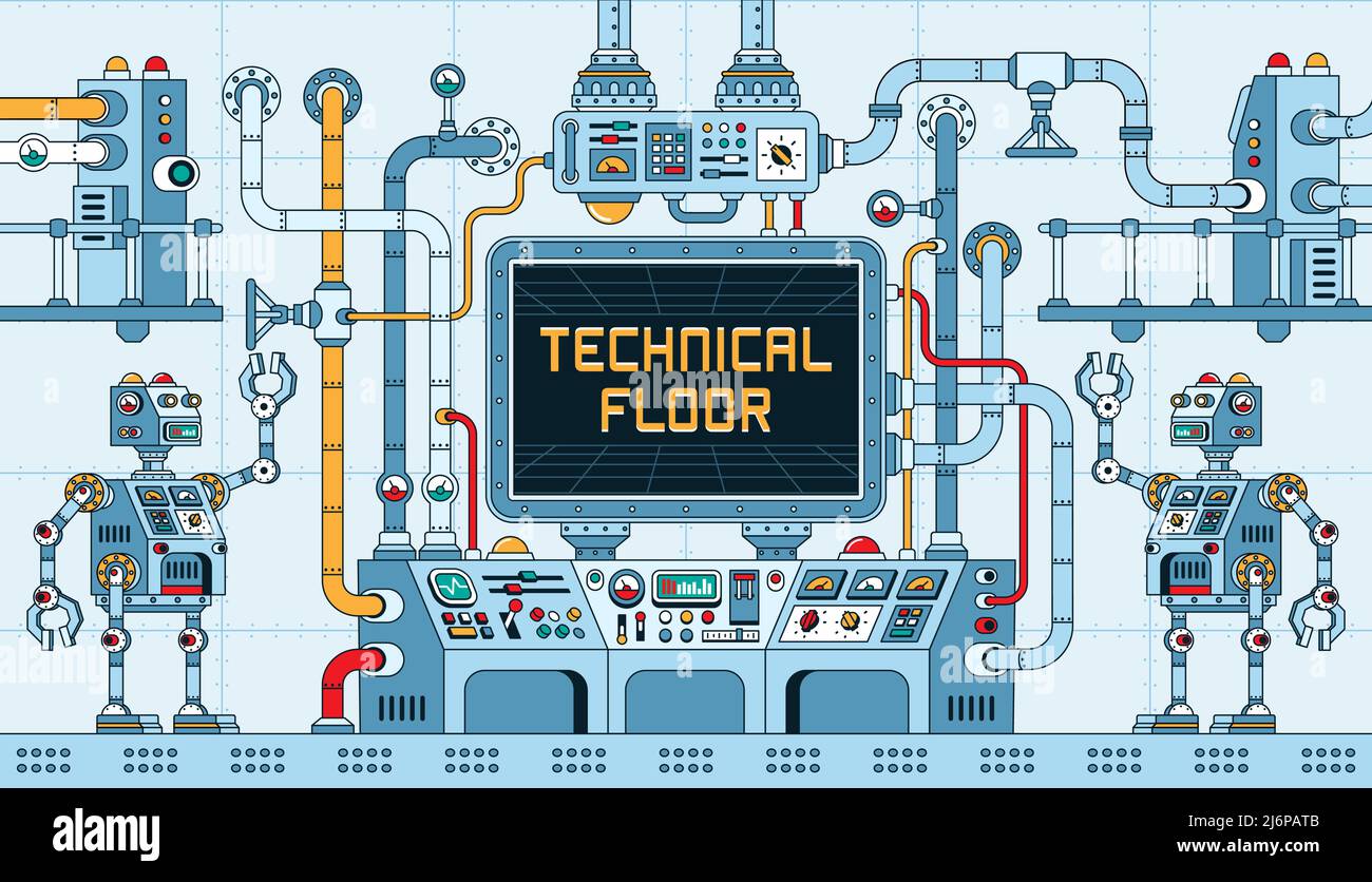 Engineering control room Stock Vector Images - Alamy