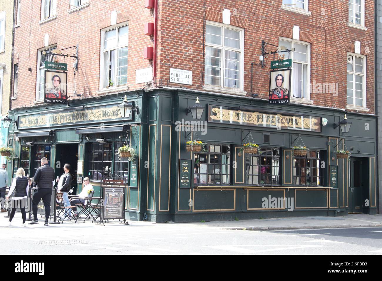 The Fitzrovia public house 'pub' on Goodge Street, London, England, UK ...