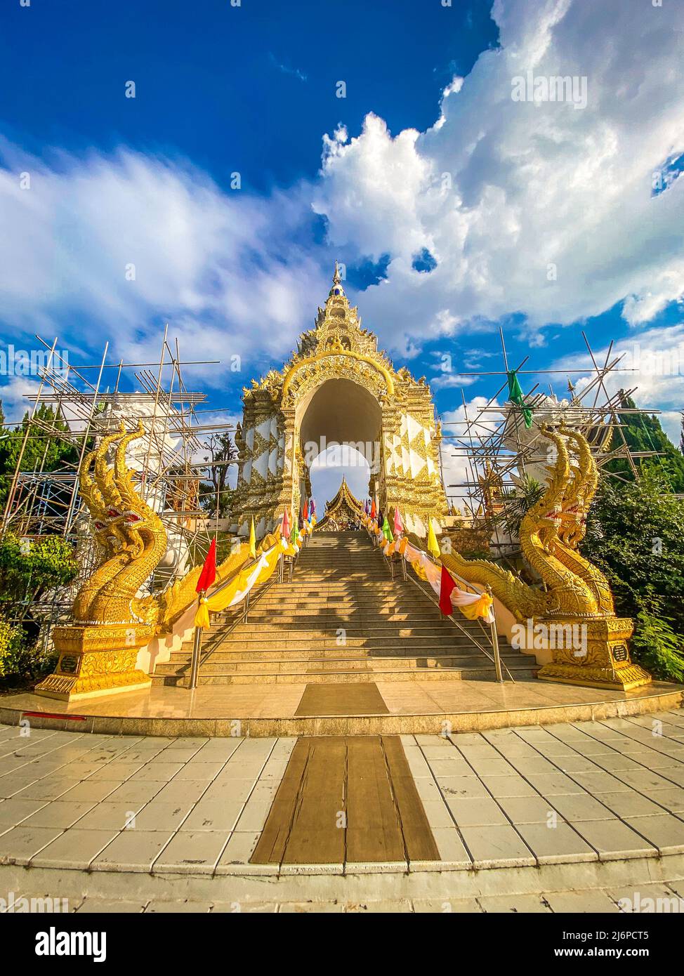 Wat Saeng Kaeo Phothiyan temple in Chiang Rai, Thailand, south east ...