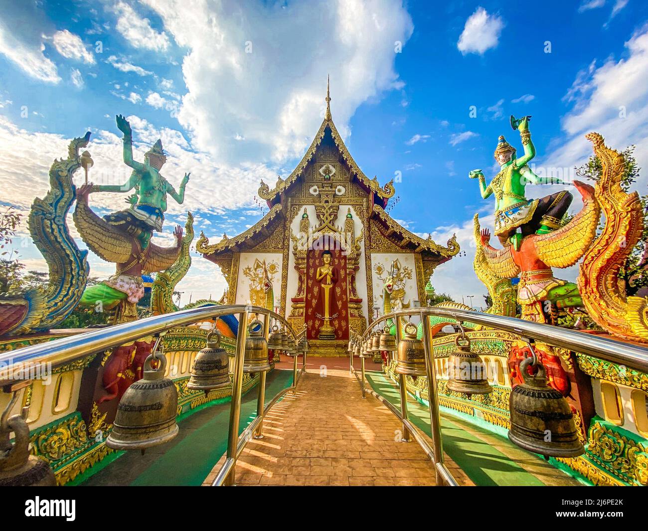 Wat Saeng Kaeo Phothiyan temple in Chiang Rai, Thailand, south east ...