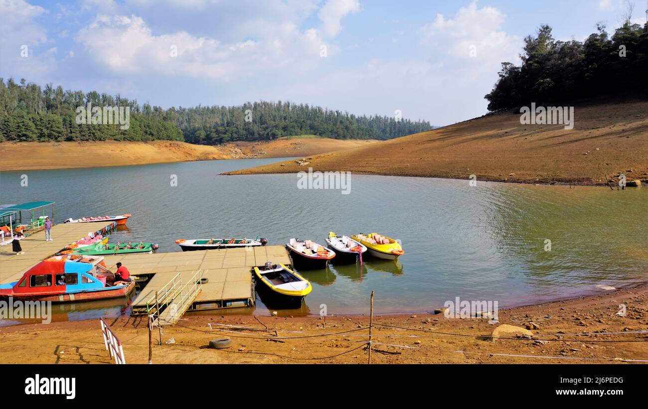 Ooty,Tamilnadu,India-April 30 2022: Boating in beautiful Pykara Lake ...