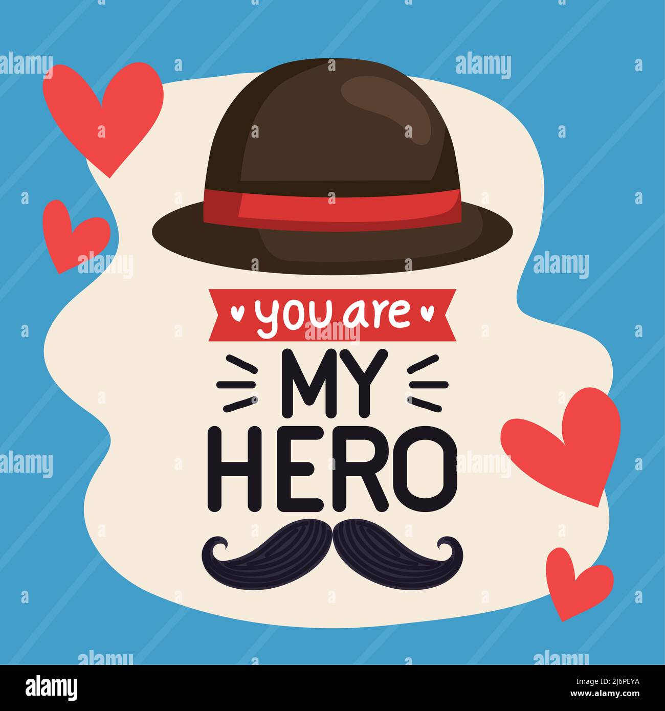 you are my hero lettering Stock Vector Image & Art - Alamy