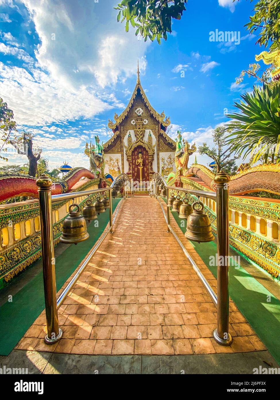Wat Saeng Kaeo Phothiyan temple in Chiang Rai, Thailand, south east ...