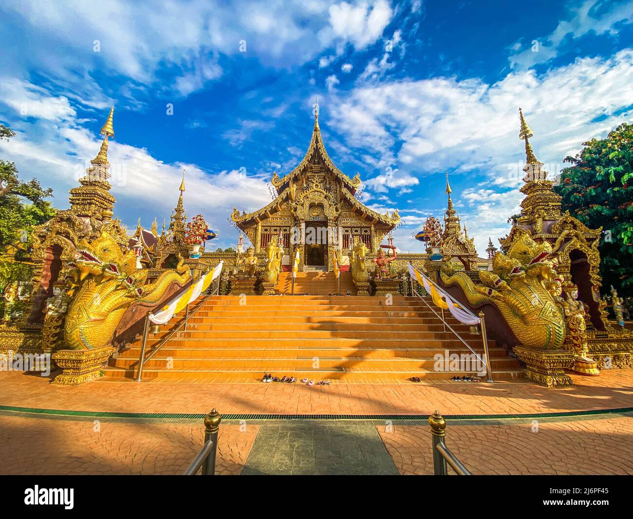 Wat Saeng Kaeo Phothiyan temple in Chiang Rai, Thailand, south east ...