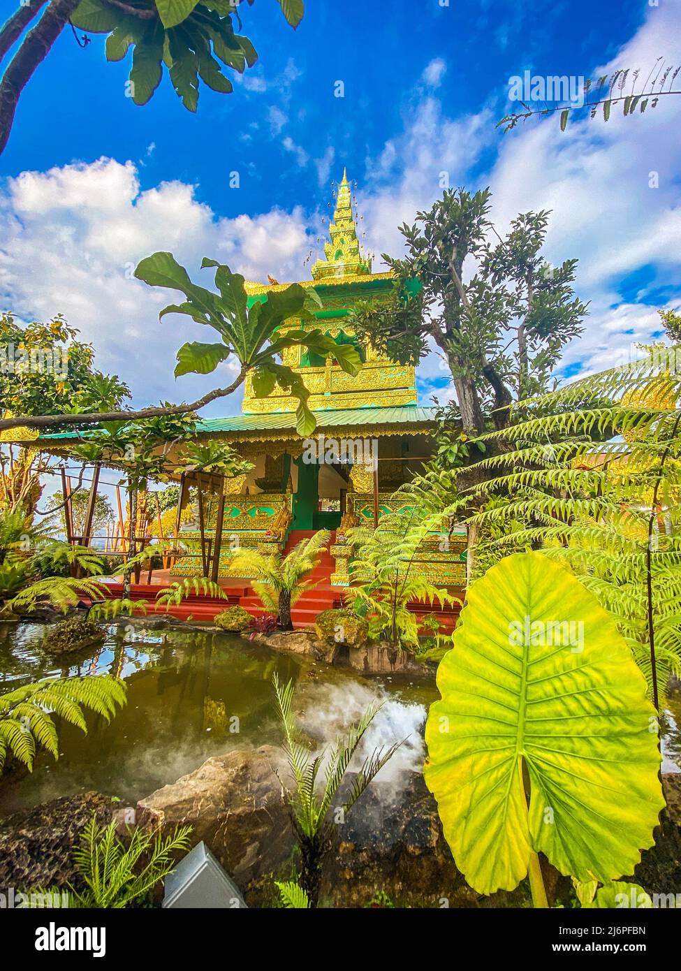 Wat Saeng Kaeo Phothiyan temple in Chiang Rai, Thailand, south east ...