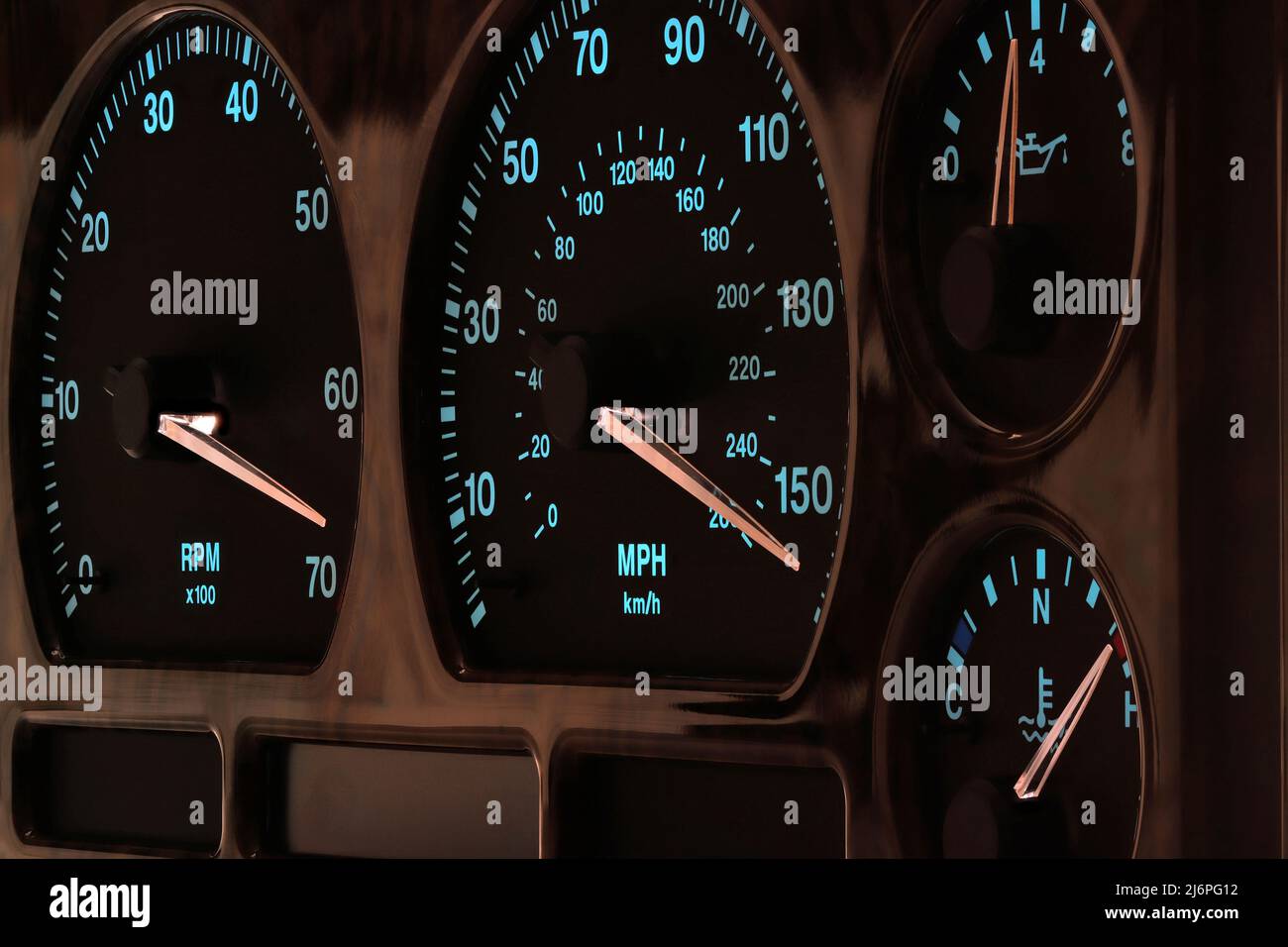 Speedometer tachometer dashboard in car hi-res stock photography and ...