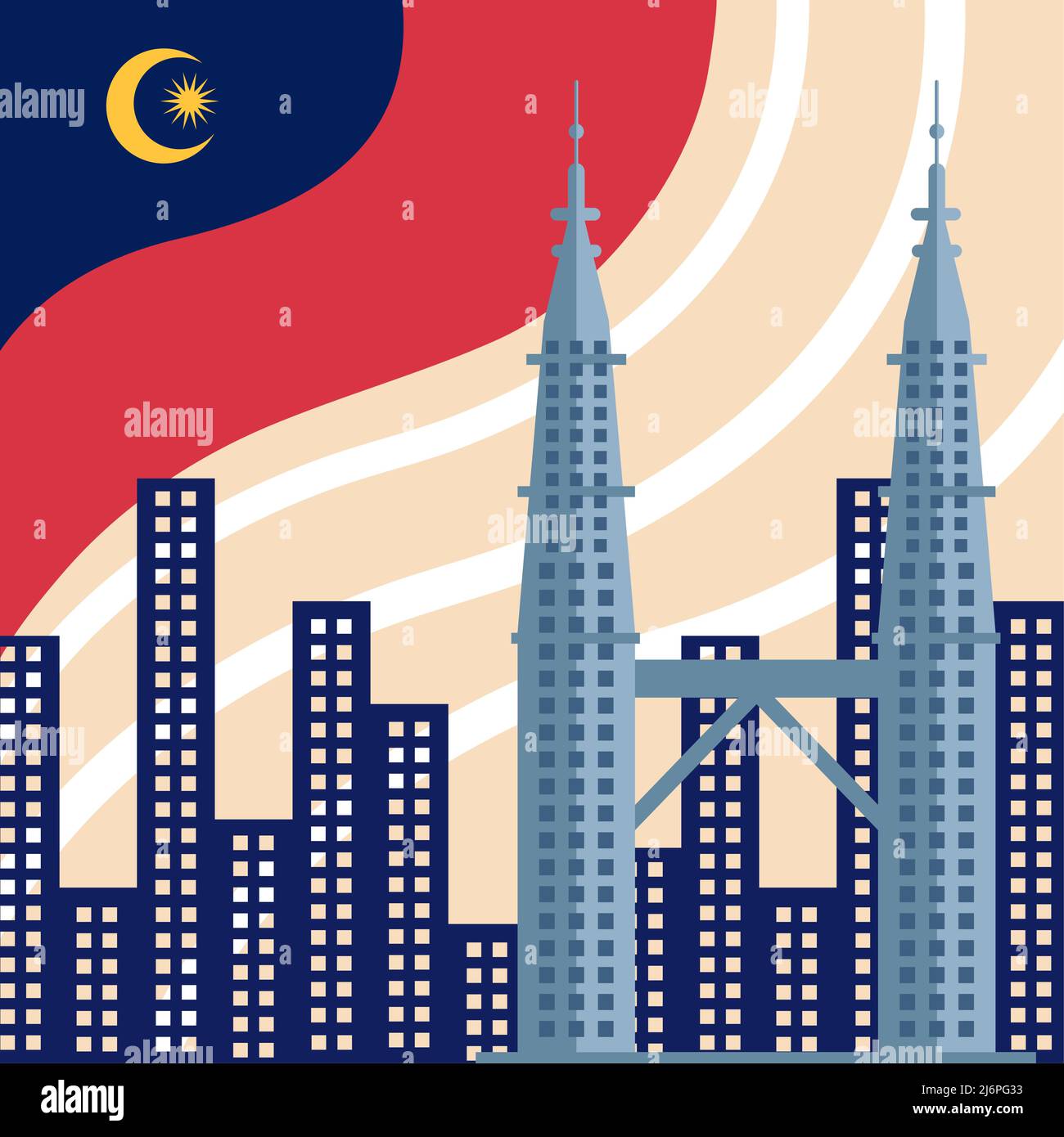 Petronas tower kuala lumpur Stock Vector Images - Alamy