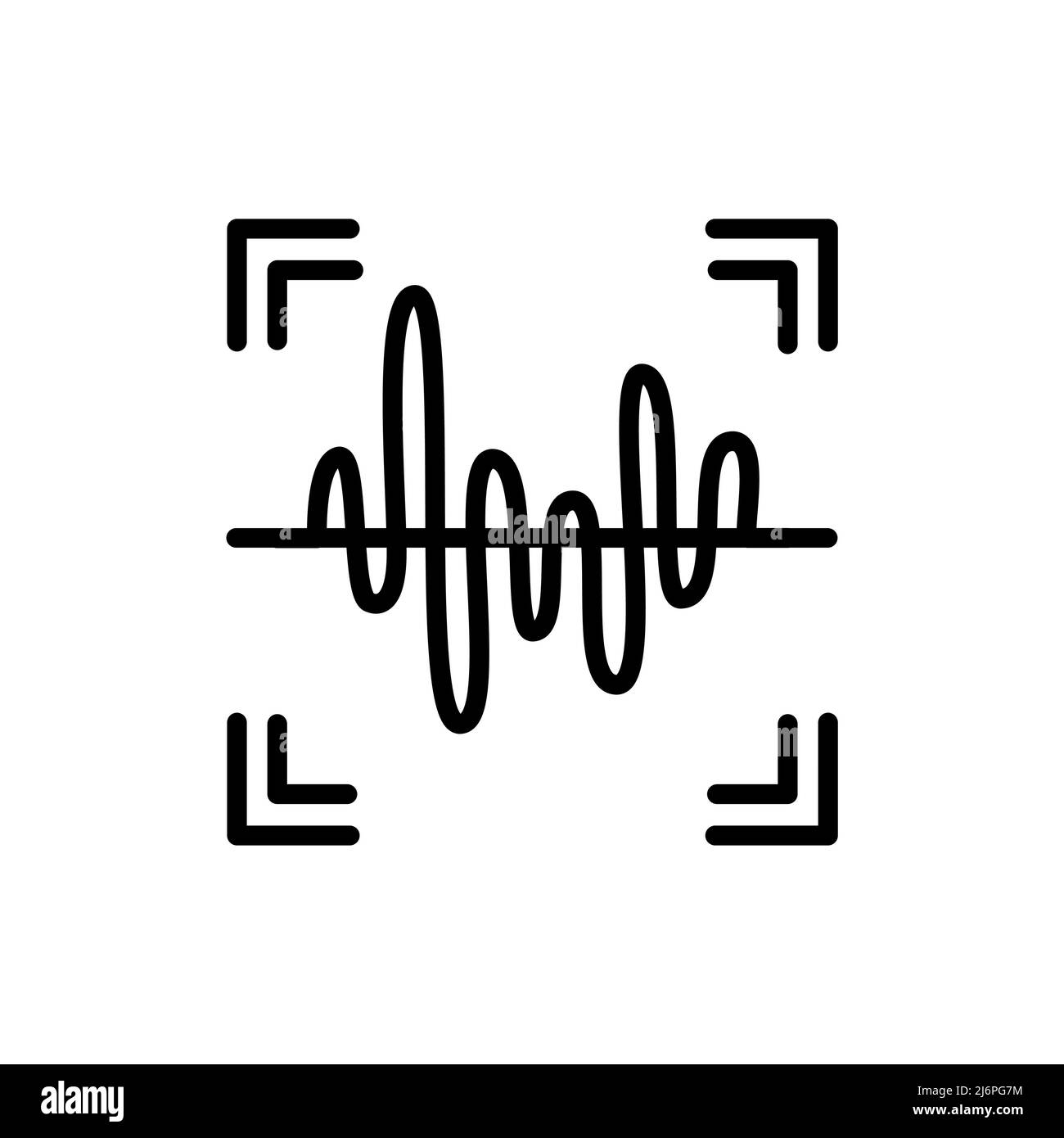 Voice recognition color line icon. Pictogram for web page, mobile app ...