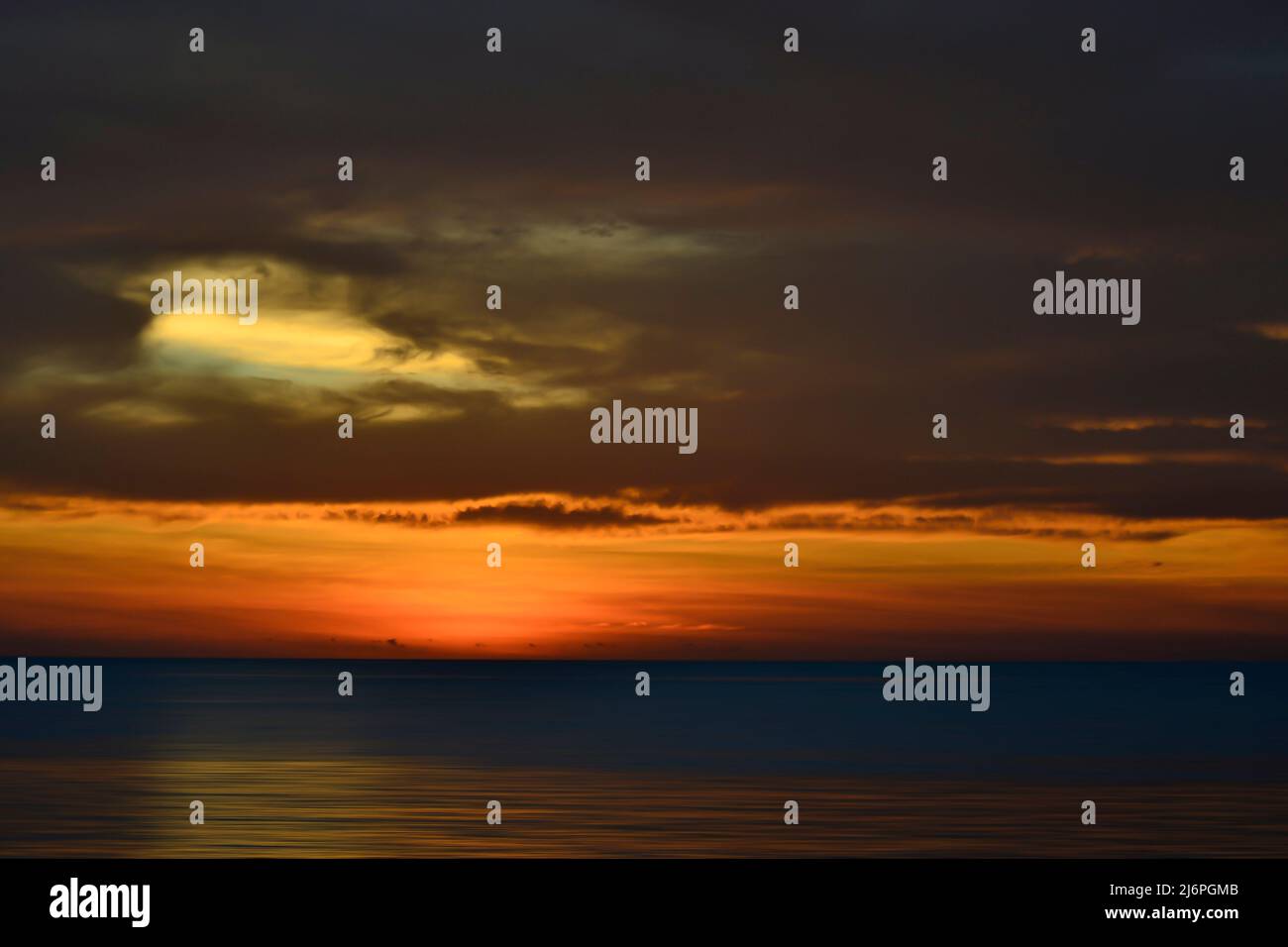 Beautiful Sunset At The Beach, Tanjung Aru Beach, Kota Kinabalu, Borneo ...