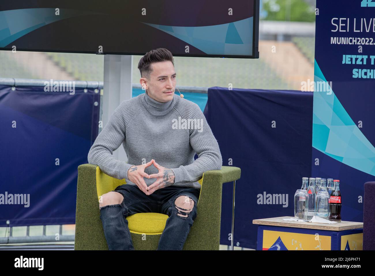 Marcel Nguyen at the presentation of the European Championships in the ...