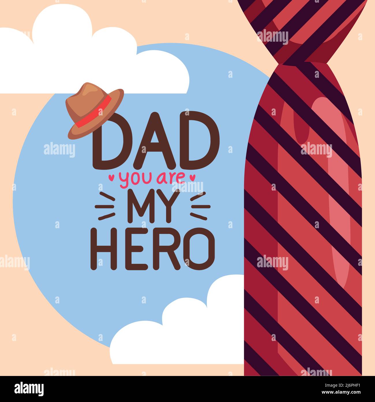 dad my hero message Stock Vector Image & Art - Alamy