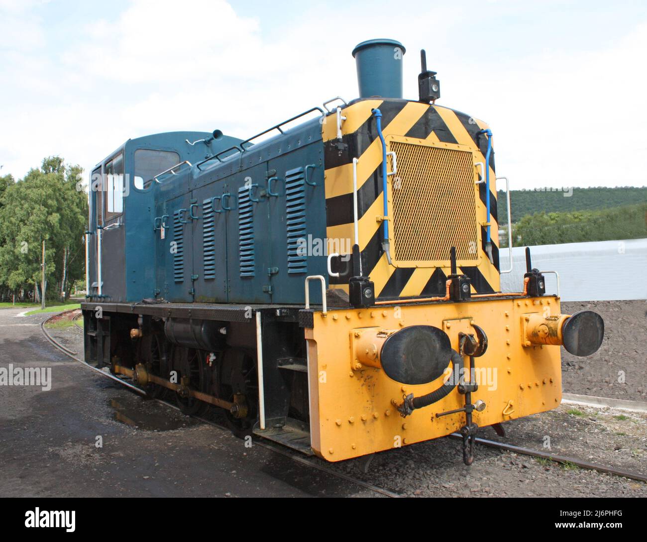 A Powerful Diesel Engine Railway Shunting Unit Stock Photo - Alamy
