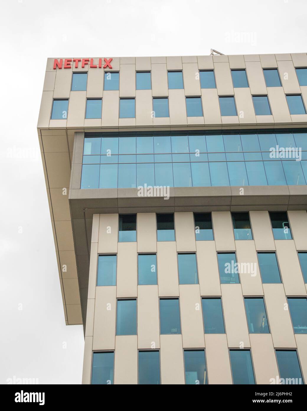 Los Angeles, CA, USA - May 2, 2022: Exterior of the Netflix Studio at ...