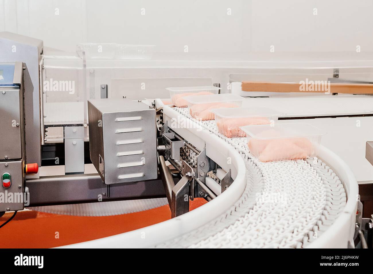 Automated production line in modern food factory.A modern plant.Factory ...