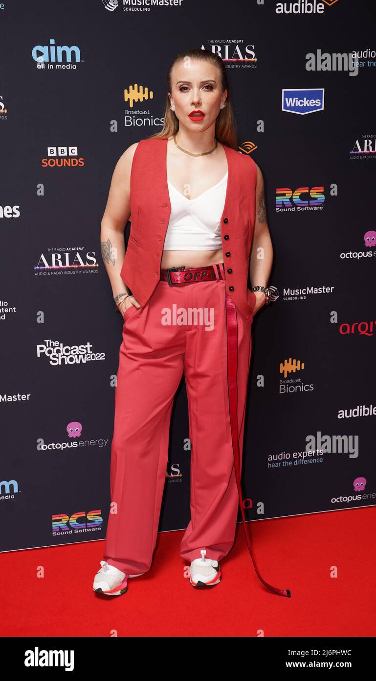 Julia Hardy arriving for the Audio and Radio Industry Awards (Arias) at ...