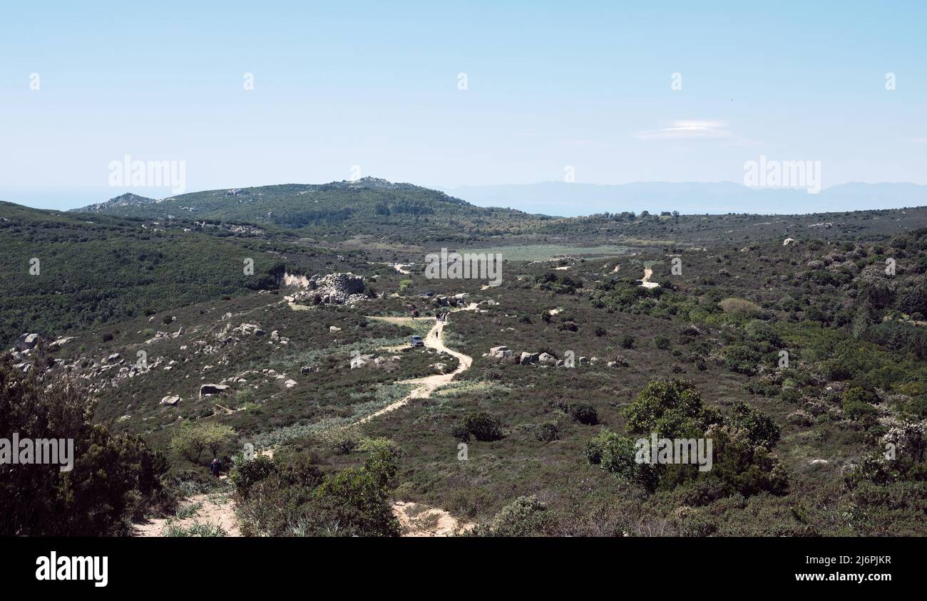 View of Monte Sette Fratelli, consisting of seven peaks (Sardinia), The ...