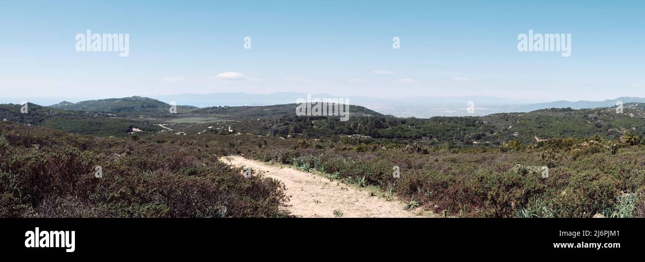 View of Monte Sette Fratelli, consisting of seven peaks (Sardinia), The ...