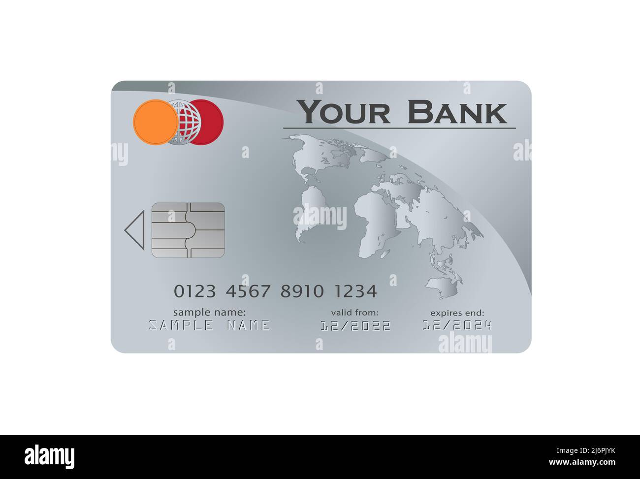 Payment card, credit card template raster Stock Photo - Alamy