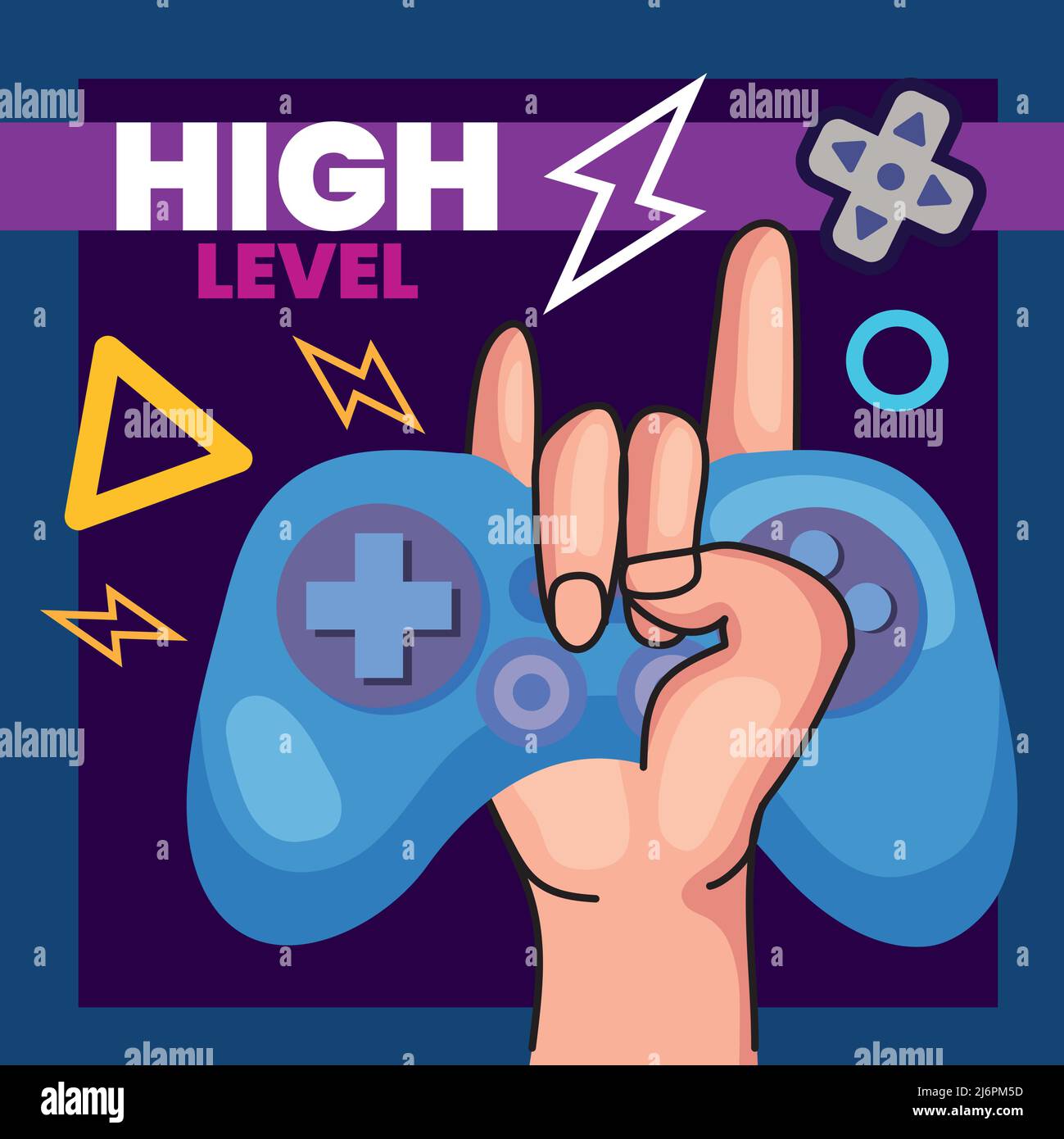 high level with hand lifting control Stock Vector Image & Art - Alamy