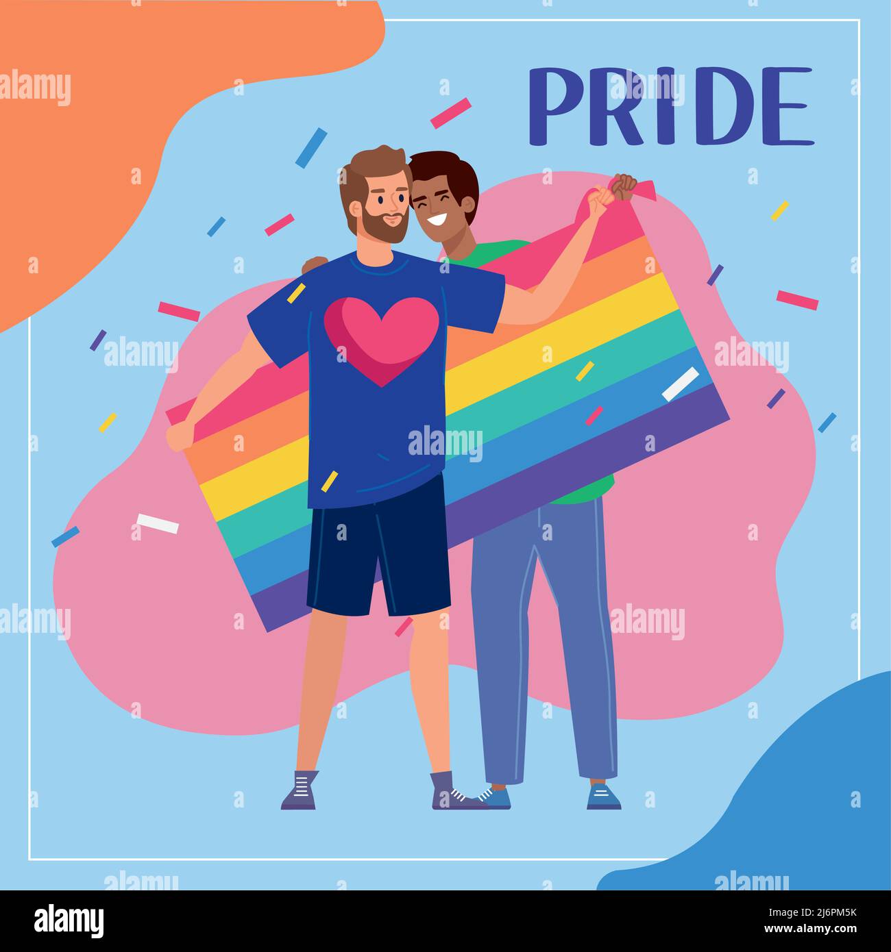 pride lettering with gays couple Stock Vector Image & Art - Alamy