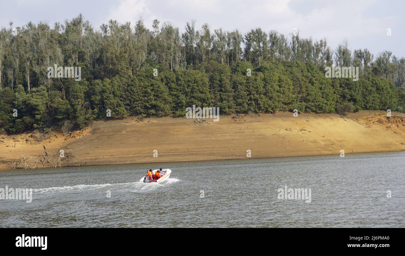 Ooty,Tamilnadu,India-April 30 2022: Tourists enjoying boating ride in ...