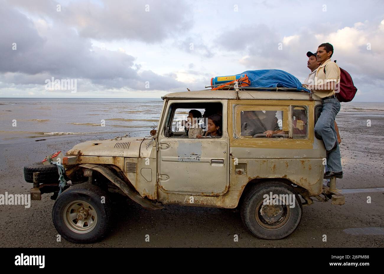 Punta Burica Pacific border between Costa Rica and Panama Stock Photo ...