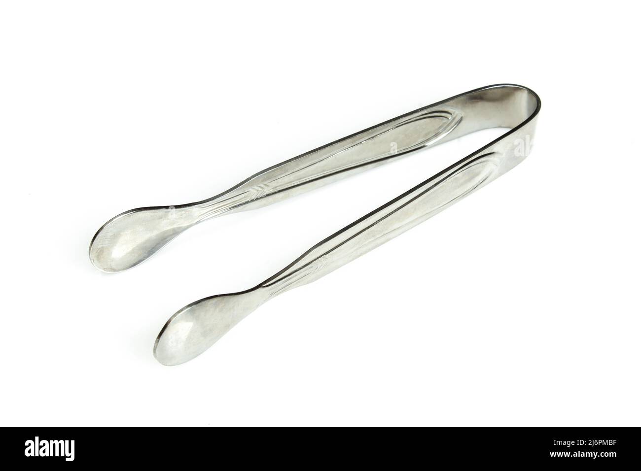 Shiny metallic kitchen utensil isolated on white background. Food ...