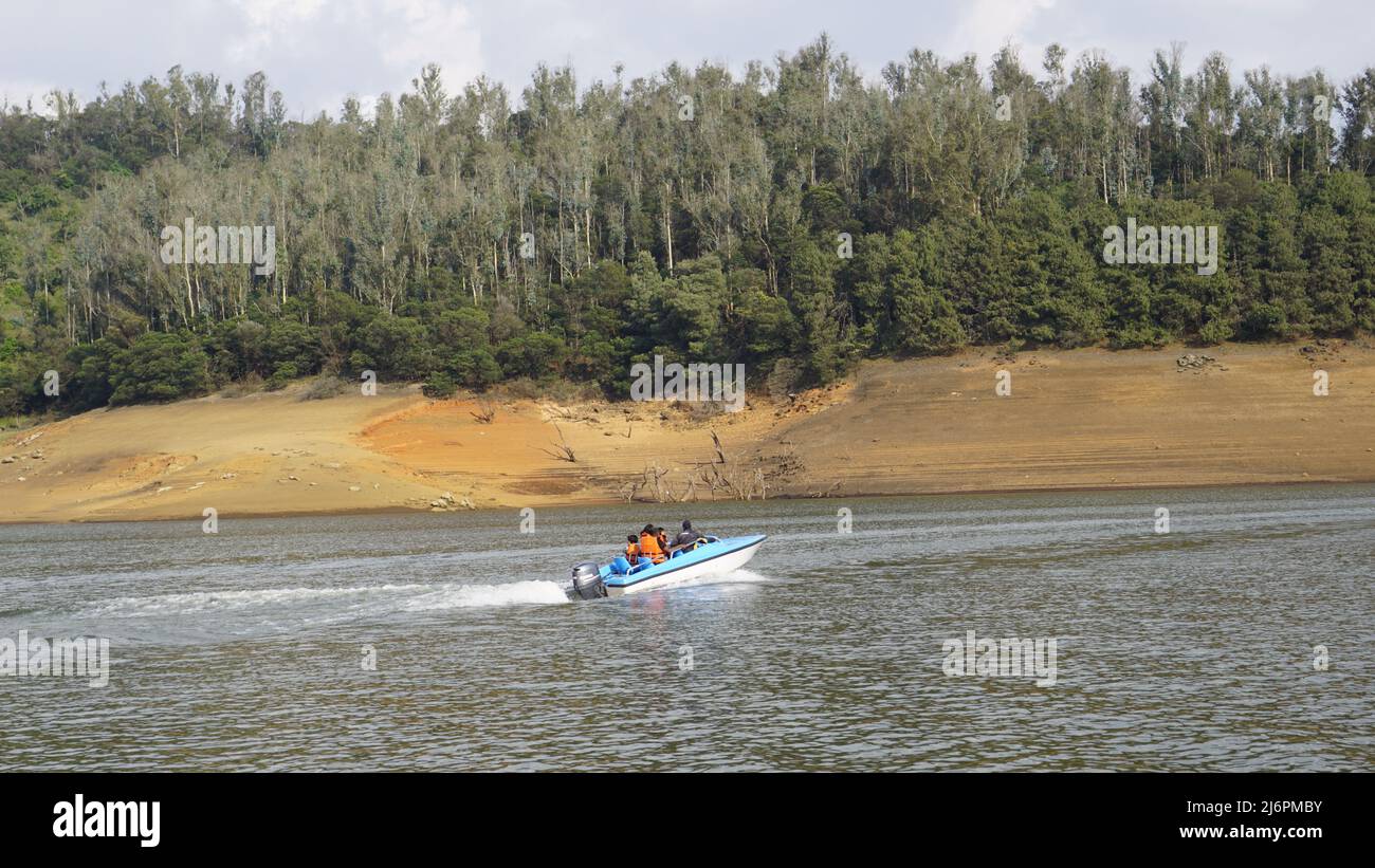 Ooty,Tamilnadu,India-April 30 2022: Tourists enjoying boating ride in ...