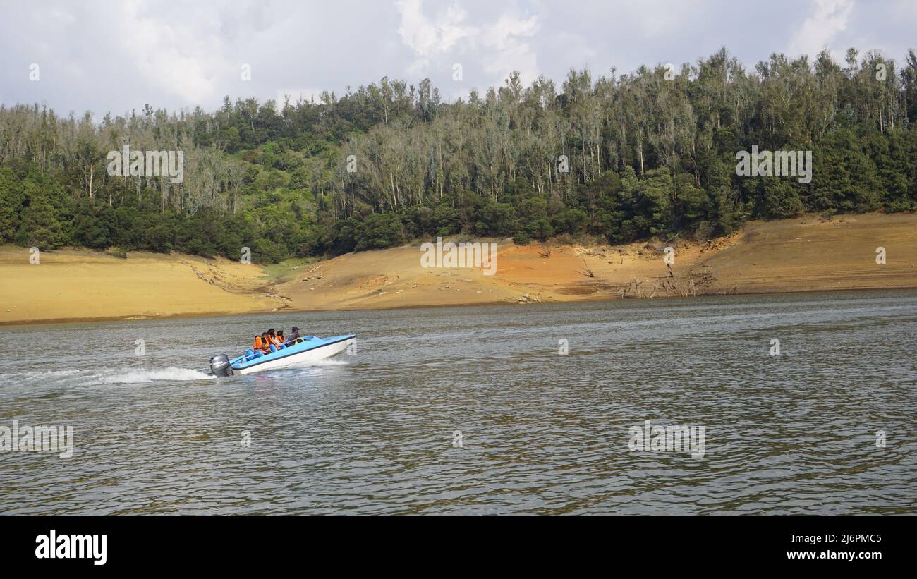 Ooty,Tamilnadu,India-April 30 2022: Tourists enjoying boating ride in ...