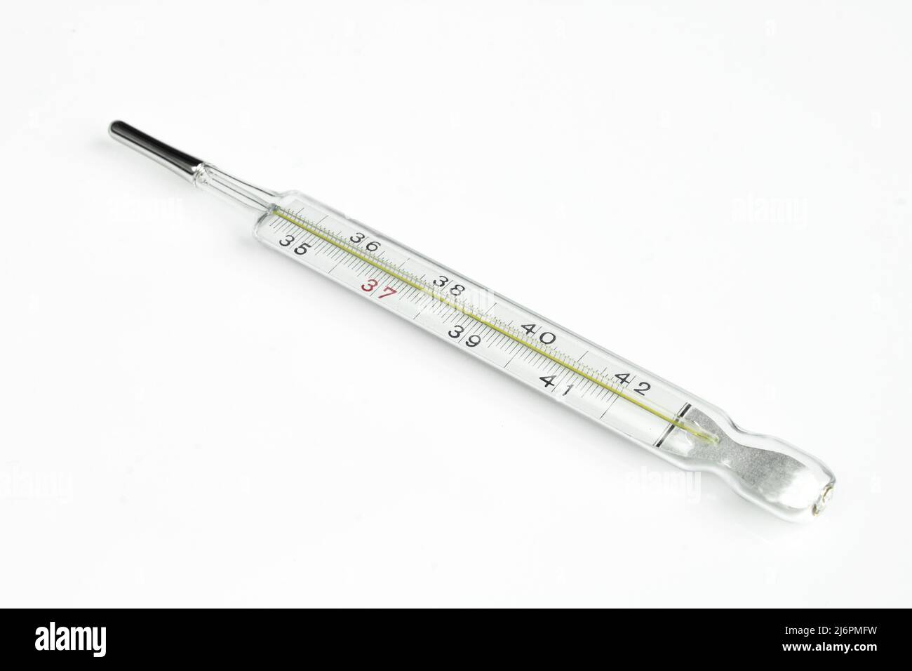 Thermometer isolated on white background Stock Photo - Alamy