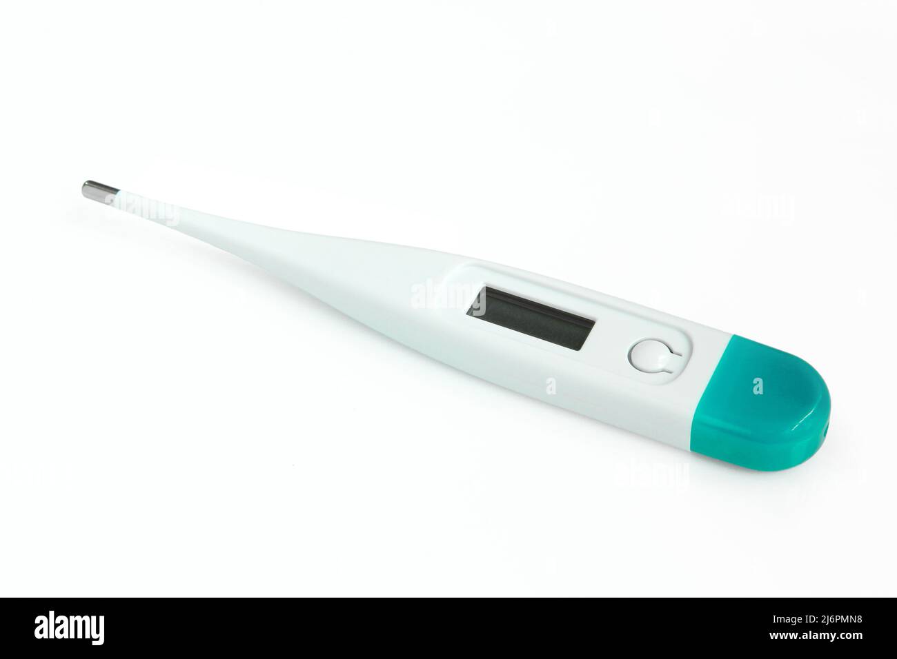 Single digital thermometer isolated on white background Stock Photo - Alamy