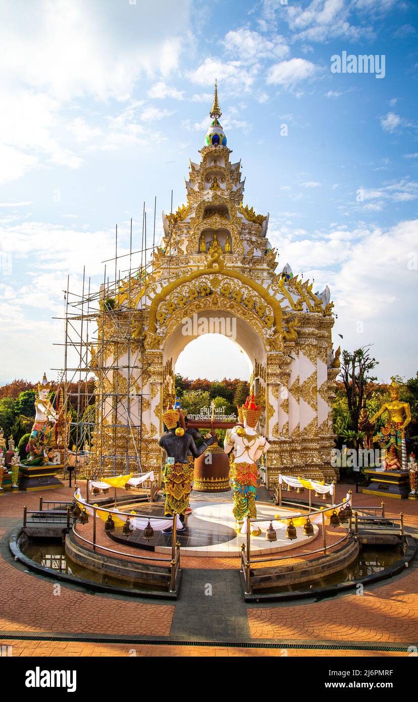 Wat Saeng Kaeo Phothiyan temple in Chiang Rai, Thailand, south east ...
