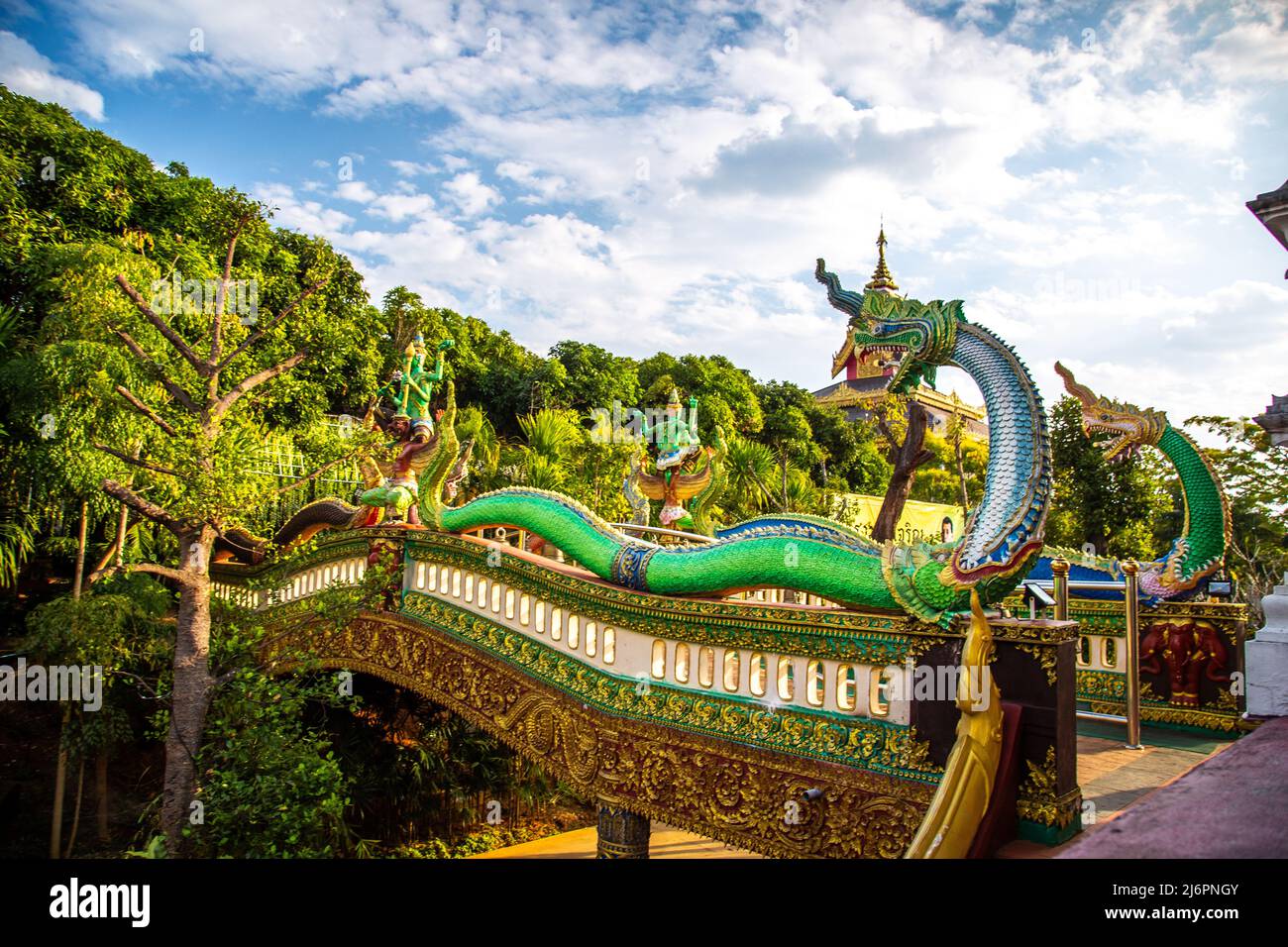 Wat Saeng Kaeo Phothiyan temple in Chiang Rai, Thailand, south east ...