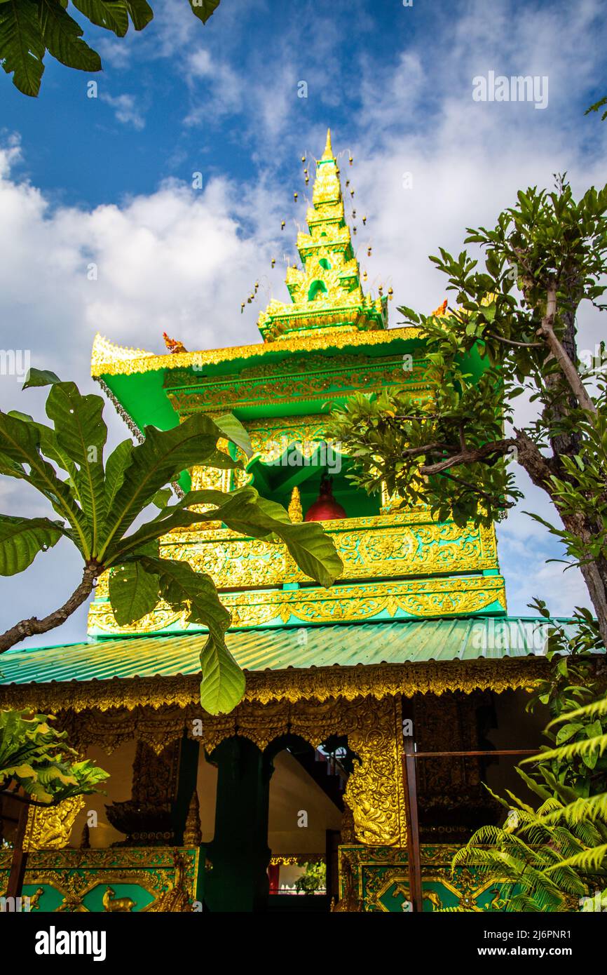 Wat Saeng Kaeo Phothiyan temple in Chiang Rai, Thailand, south east ...
