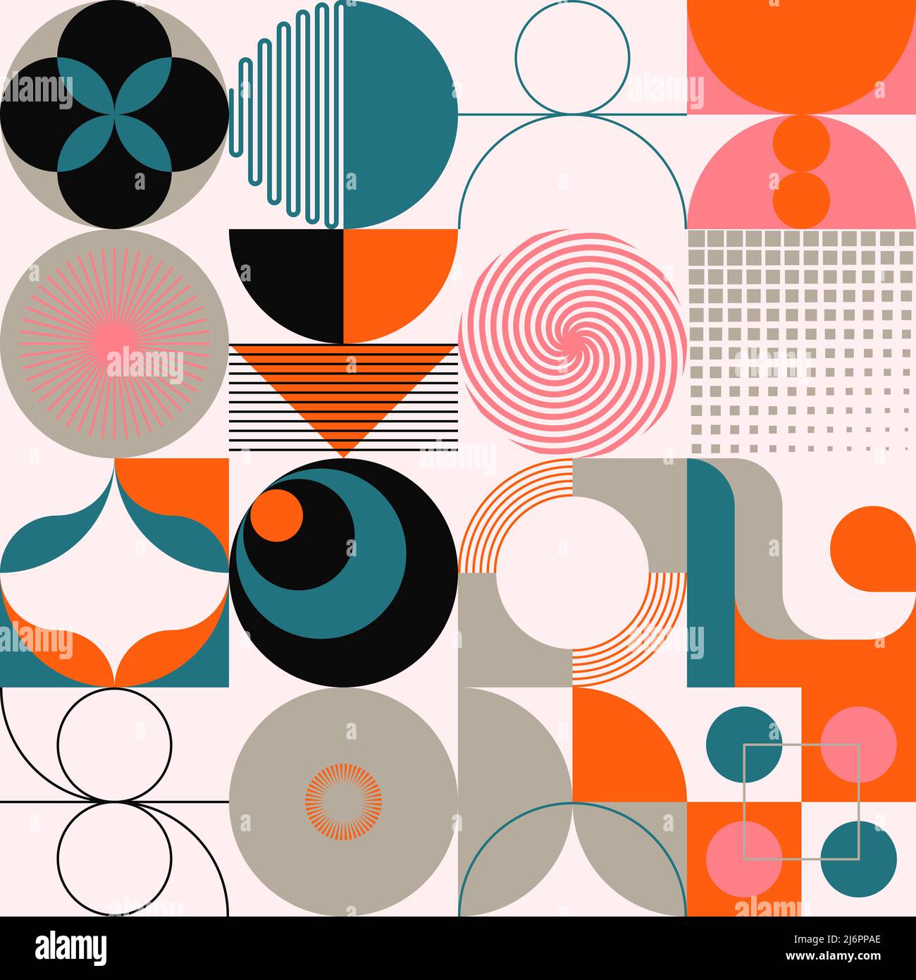 Decorative Art inspired by Mid Century movement design made with ...