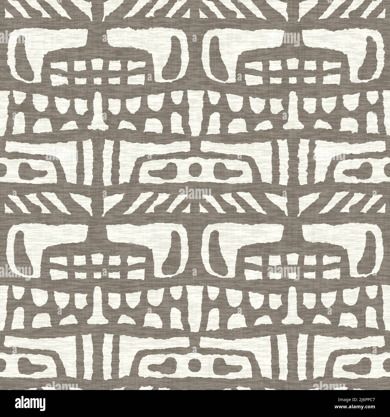 Hand drawn doodle linen effect texture pattern. Seamless woven natural ...