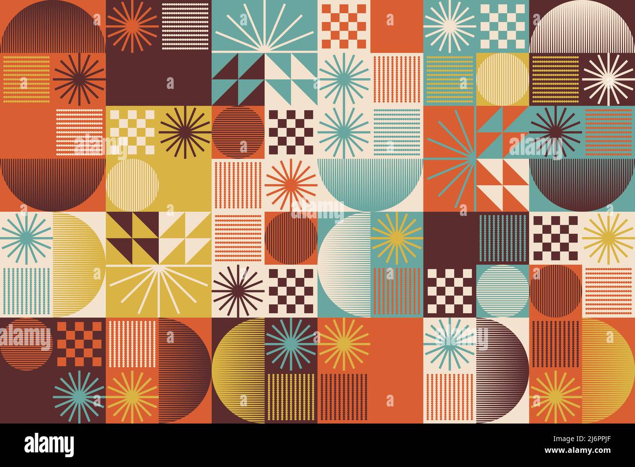 Abstract pattern graphics design inspired by modernism aesthetics arts ...