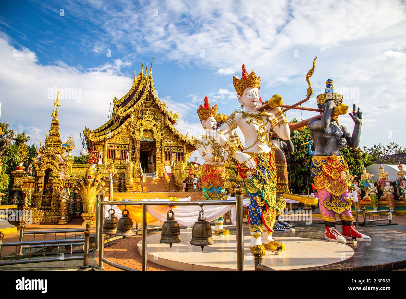 Wat Saeng Kaeo Phothiyan temple in Chiang Rai, Thailand, south east ...