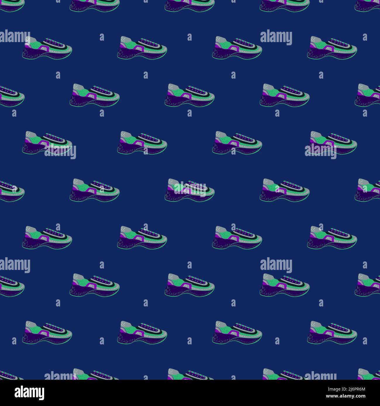 Seamless pattern with modern sneakers. Background with shoes for active ...
