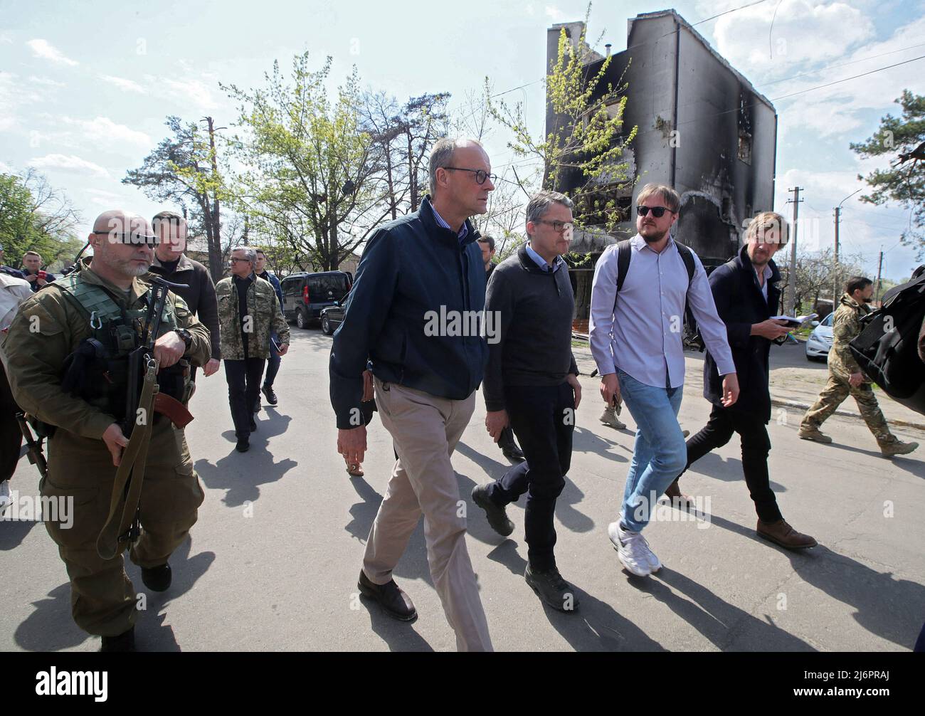 Irpin, Ukraine - May 3, 2022 - Leader of the Christian Democratic Union ...