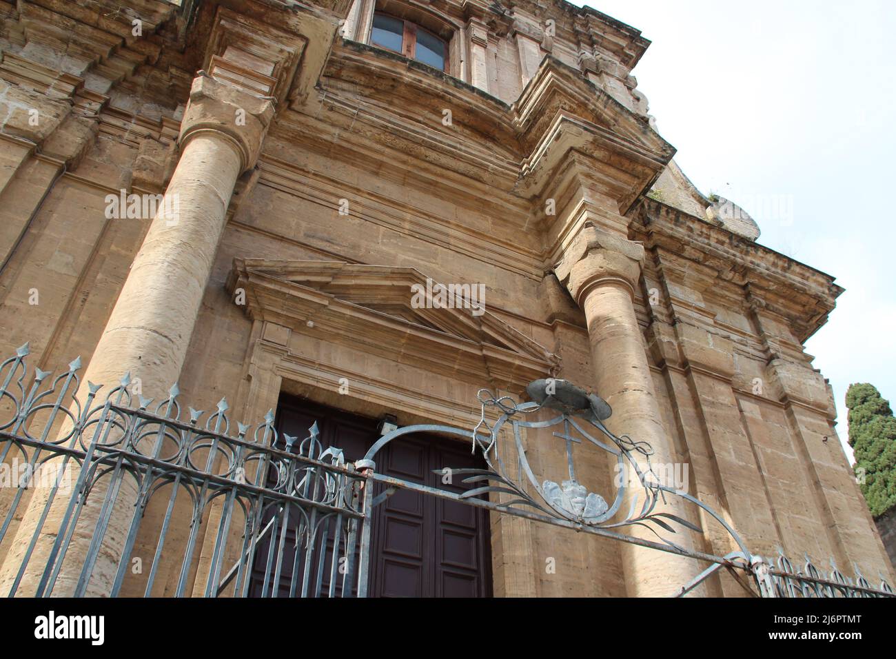 baroque church (San Giuseppe Cafasso) in palermo in sicily (italy Stock ...