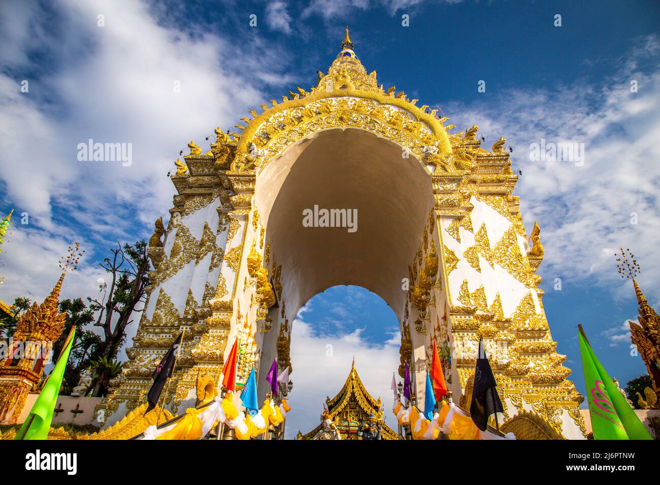Wat Saeng Kaeo Phothiyan temple in Chiang Rai, Thailand, south east ...