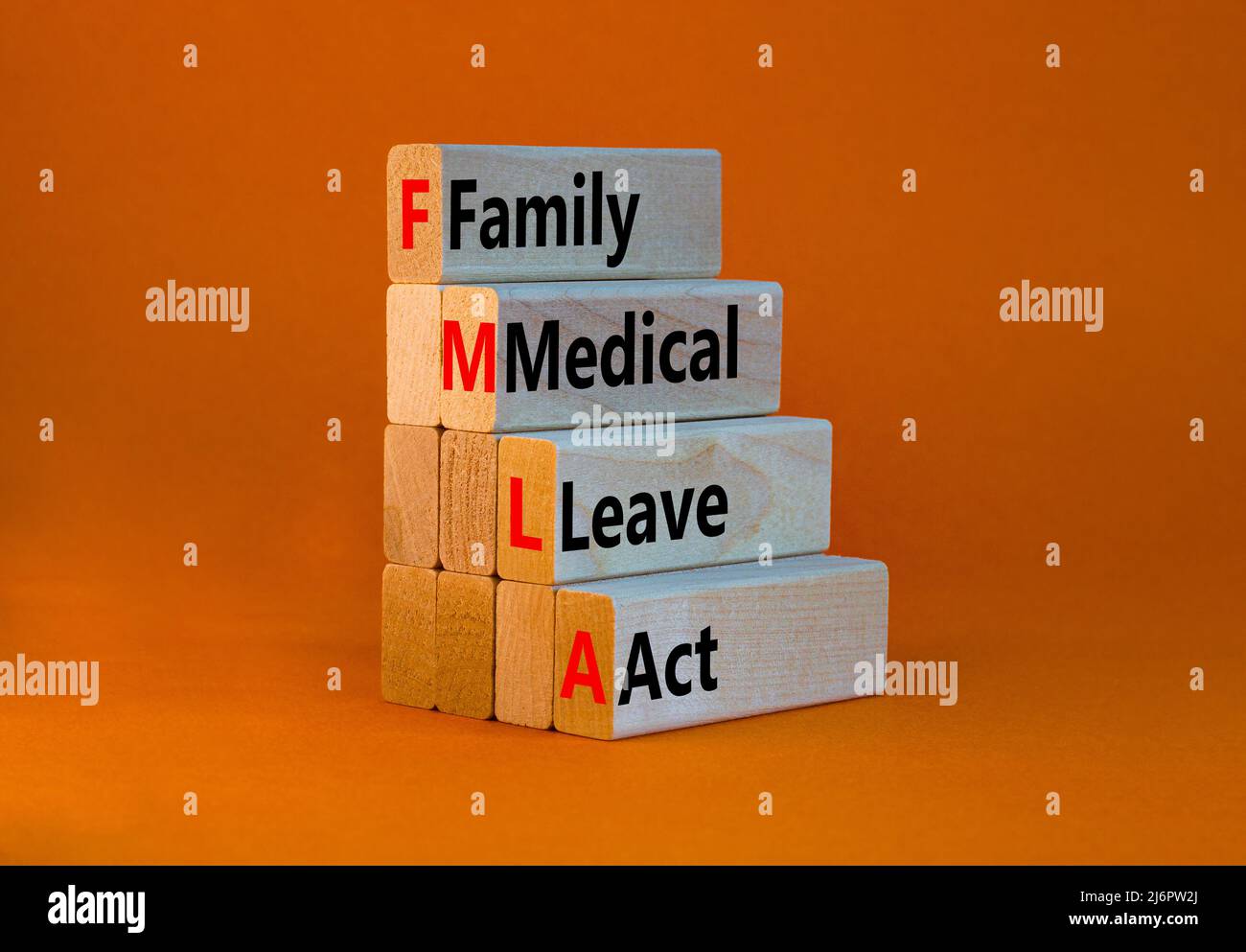 FMLA family medical leave act symbol. Concept words FMLA family medical ...