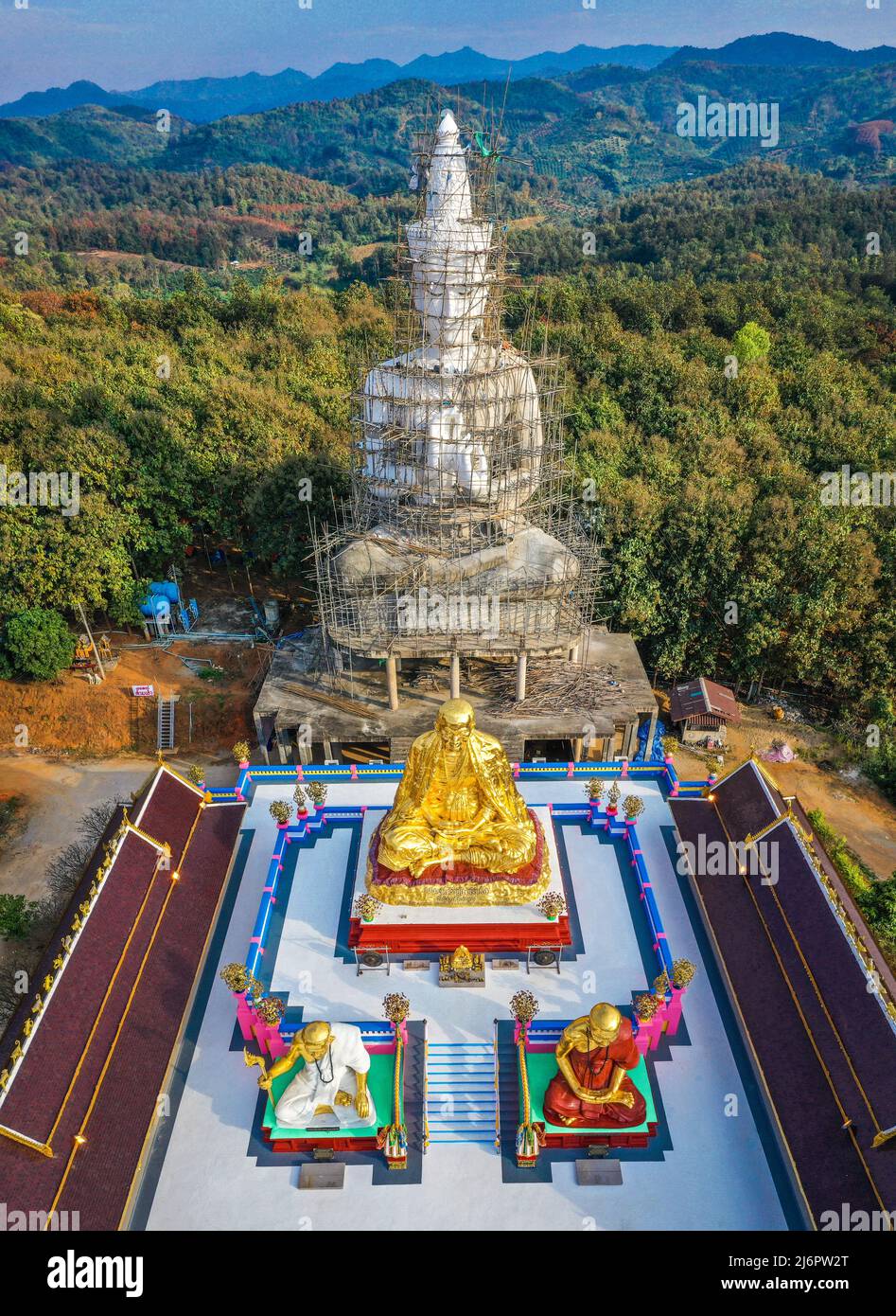 Wat Saeng Kaeo Phothiyan temple in Chiang Rai, Thailand, south east ...