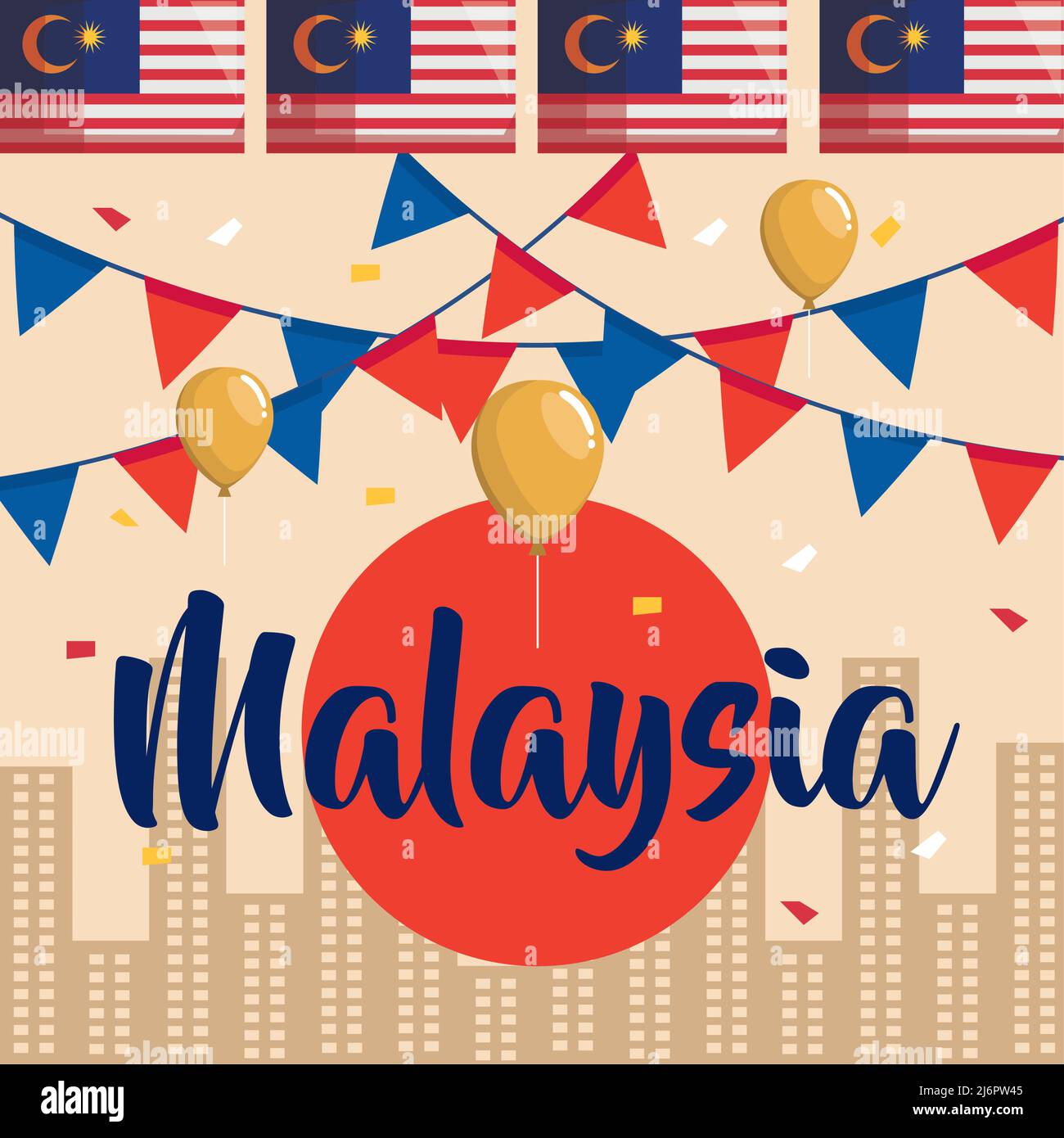 Hari merdeka lettering Stock Vector Images - Alamy