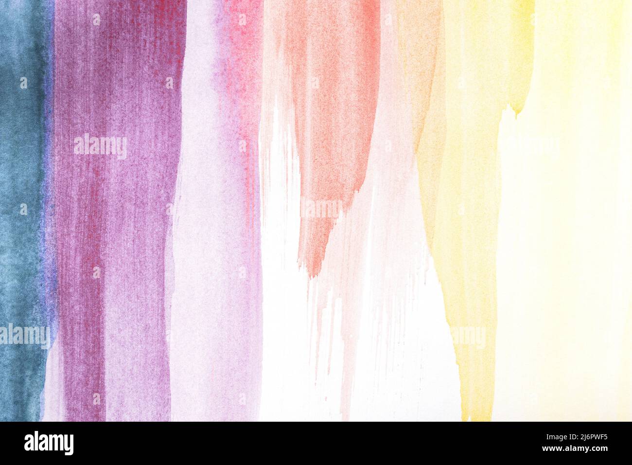 Multicolor creative watercolor background. Abstract stains and lines ...