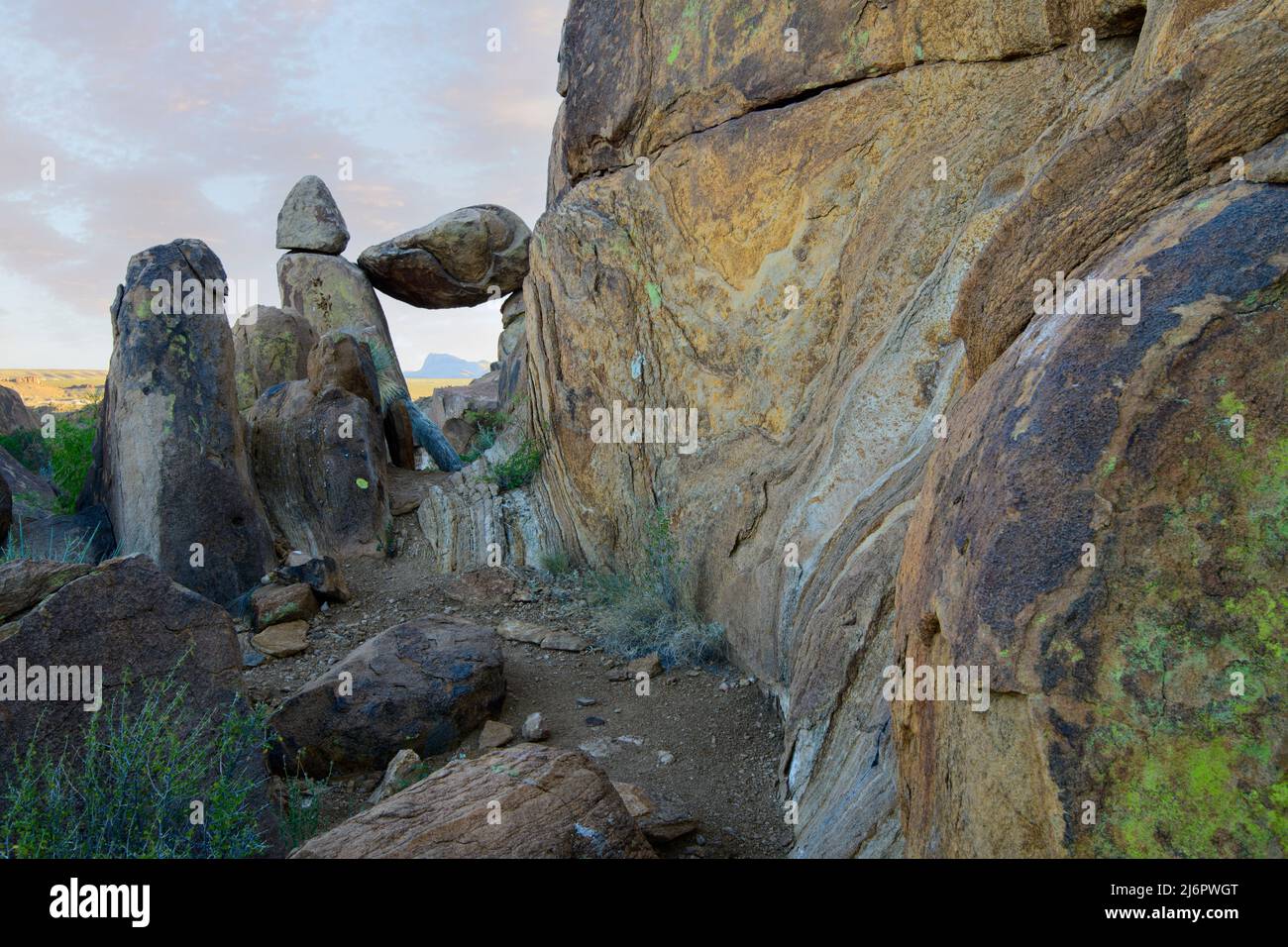 USA, West Texas, Texas Big Big National Park, Grapevine Hills, rock, (m ...